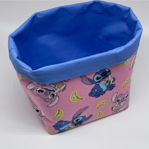 Hand Crafted | Storage & Organization | Stitch Basket Disney Lilo And ...